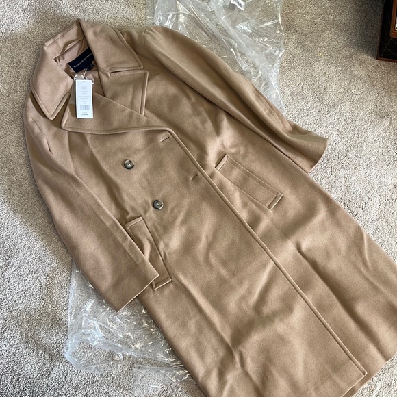 French Connection | Jackets & Coats | French Connection Camel Long ...